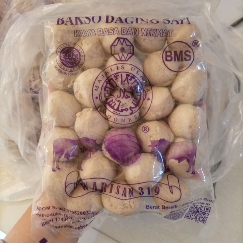 Jual Bakso Warisan Ungu BMS 600g isi 25 | Shopee Indonesia