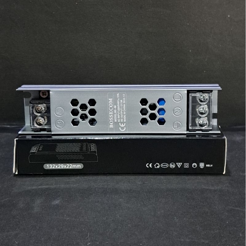 Jual Trafo led strip body slim 12V 3A BOSSECOM | Shopee Indonesia