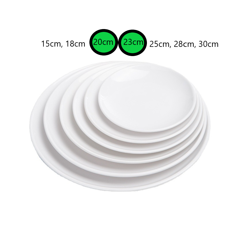 Jual GK Piring Keramik Bulat Cembung 20cm dan 23cm | Shopee Indonesia