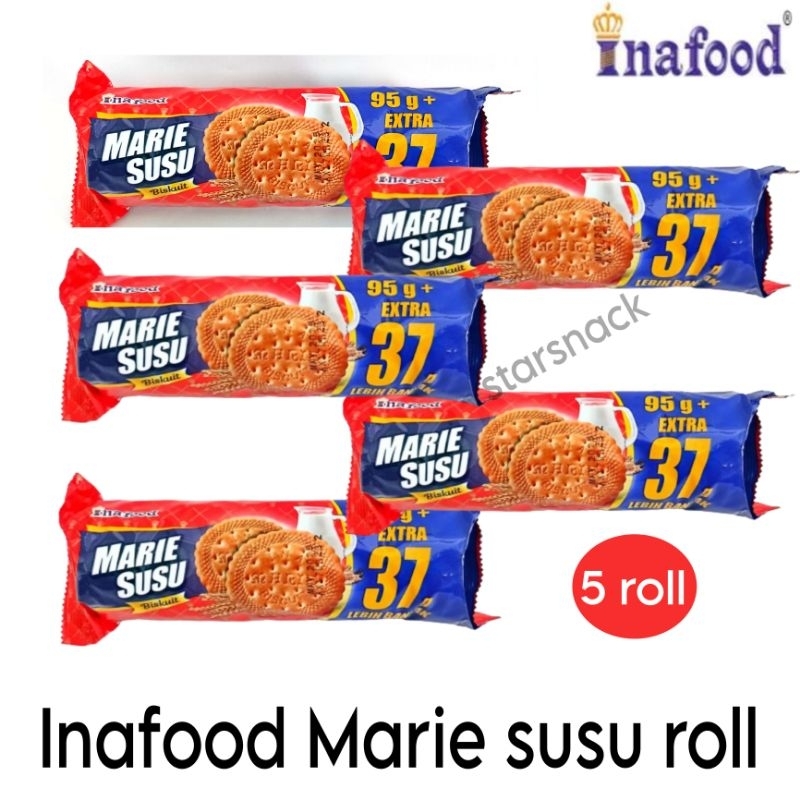 Jual Inafood Marie susu roll biskuit | Shopee Indonesia