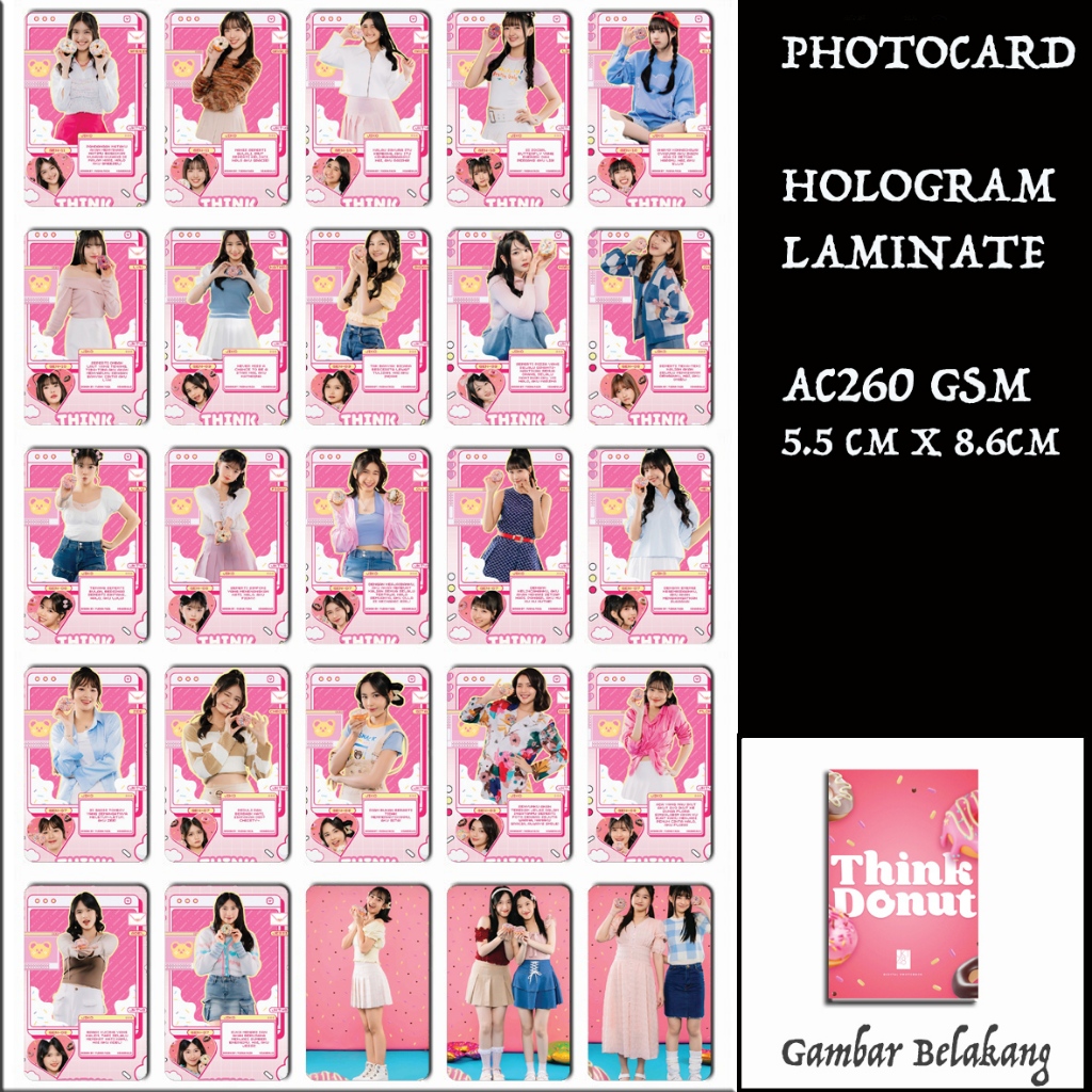 Jual [2 Sisi ] Photocard JKT48 Marsha Selca Isi 25 Pcs | Shopee Indonesia