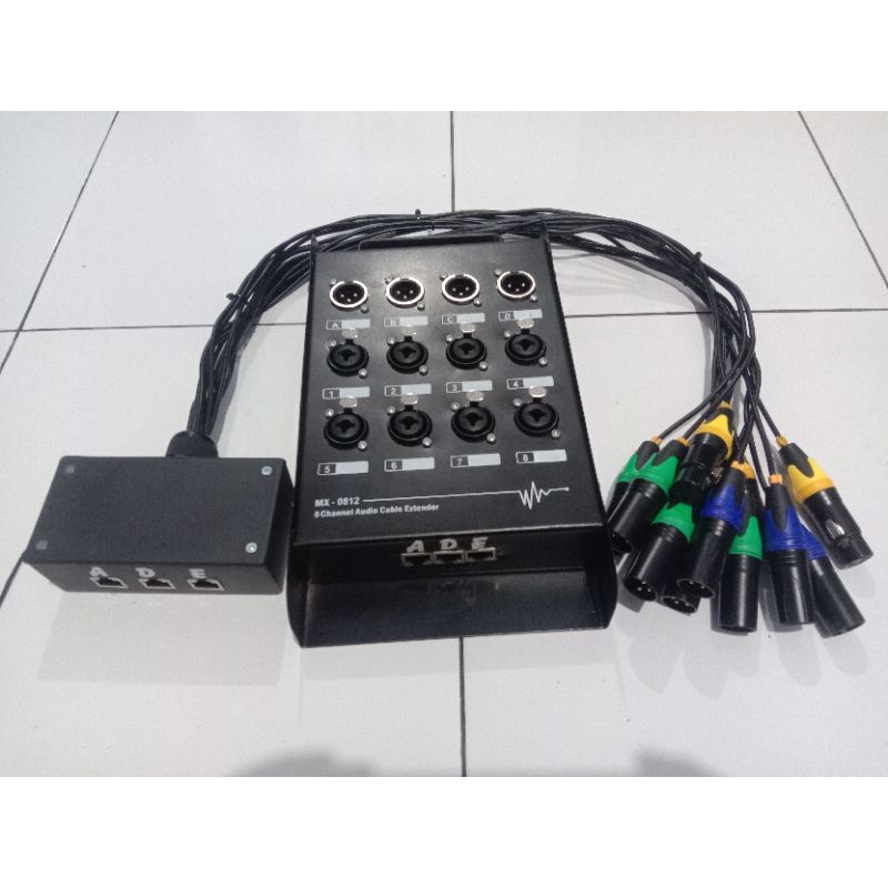 Jual CONVERTER LAN SNAKE BOX 12 INPUT SOKET COMBO & JACK BAGUS | Shopee ...
