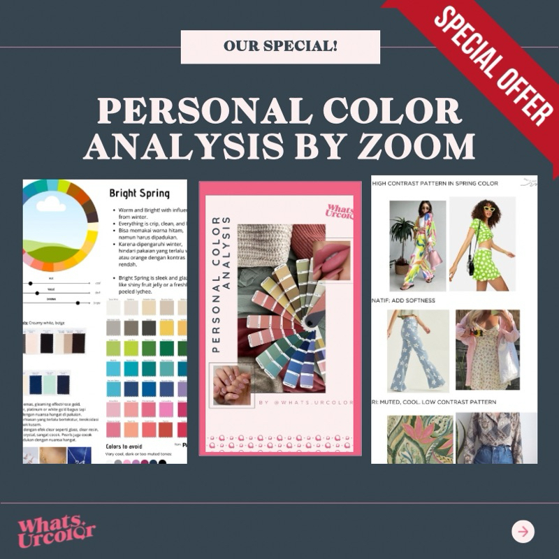 Jual PERSONAL COLOR ANALYSIS (ZOOM) | Shopee Indonesia