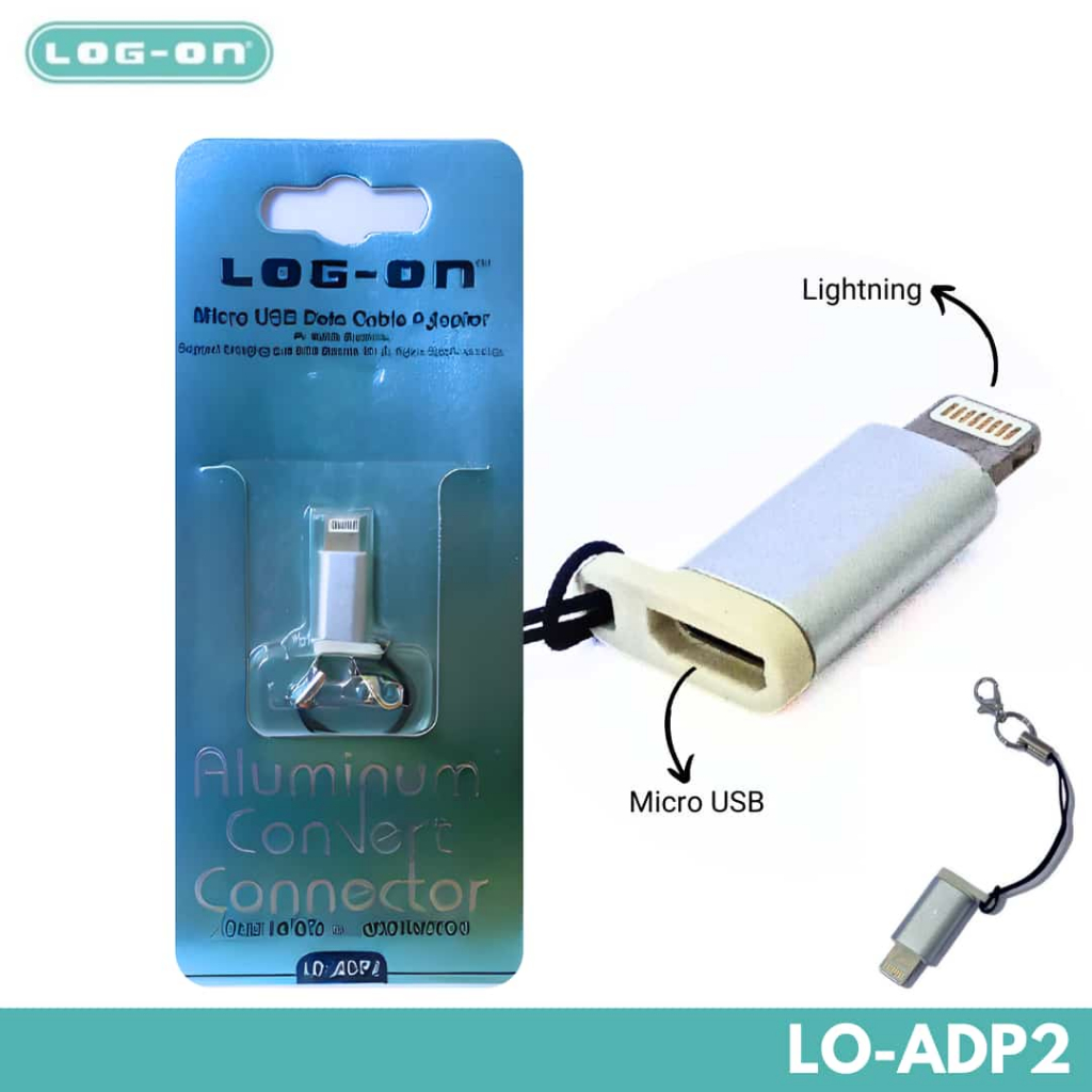 Jual it store Adaptor Adapter Micro USB to lightning iphone Log-on LO-ADP2 Log On ADP2 conektor ...