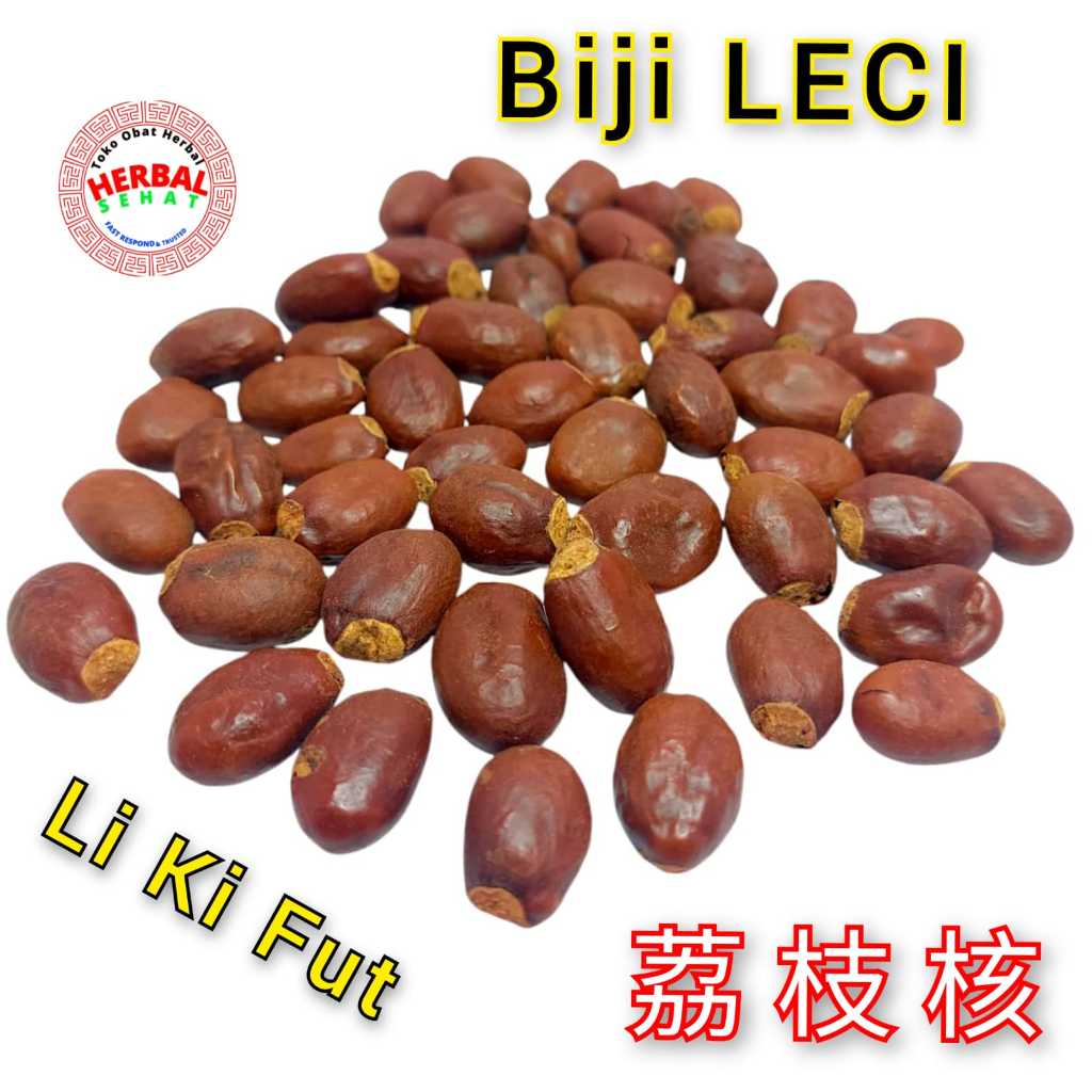 Jual Li Zhi He Ke 100 Gram 荔枝核 Semen Litchi Lychee Seed Seeds Biji Leci ...