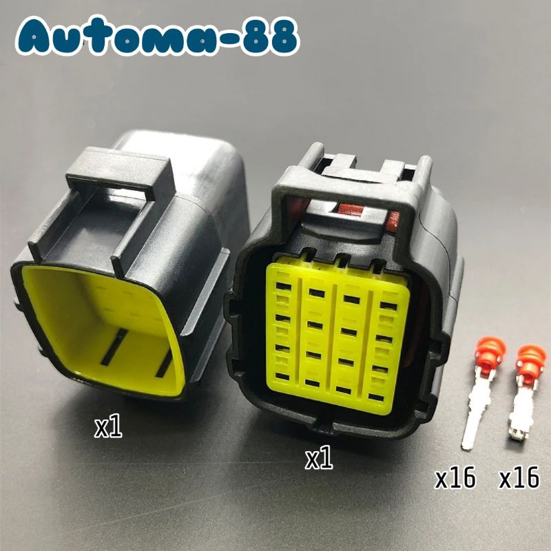 Jual AMK-16P Soket konektor kabel otomotif 16 lubang pin Automotive Wire Socket Connector 16 ...