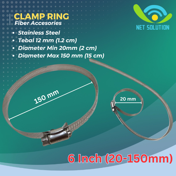 Jual Klemring 6 Inchi dan 9 inchi Pengikat ODP klem ring Clamp Selang ...