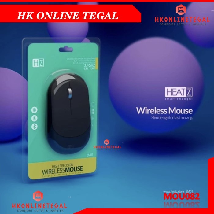 Jual Mouse Wireless Silent Click Heatz ZM01 Original | Shopee Indonesia