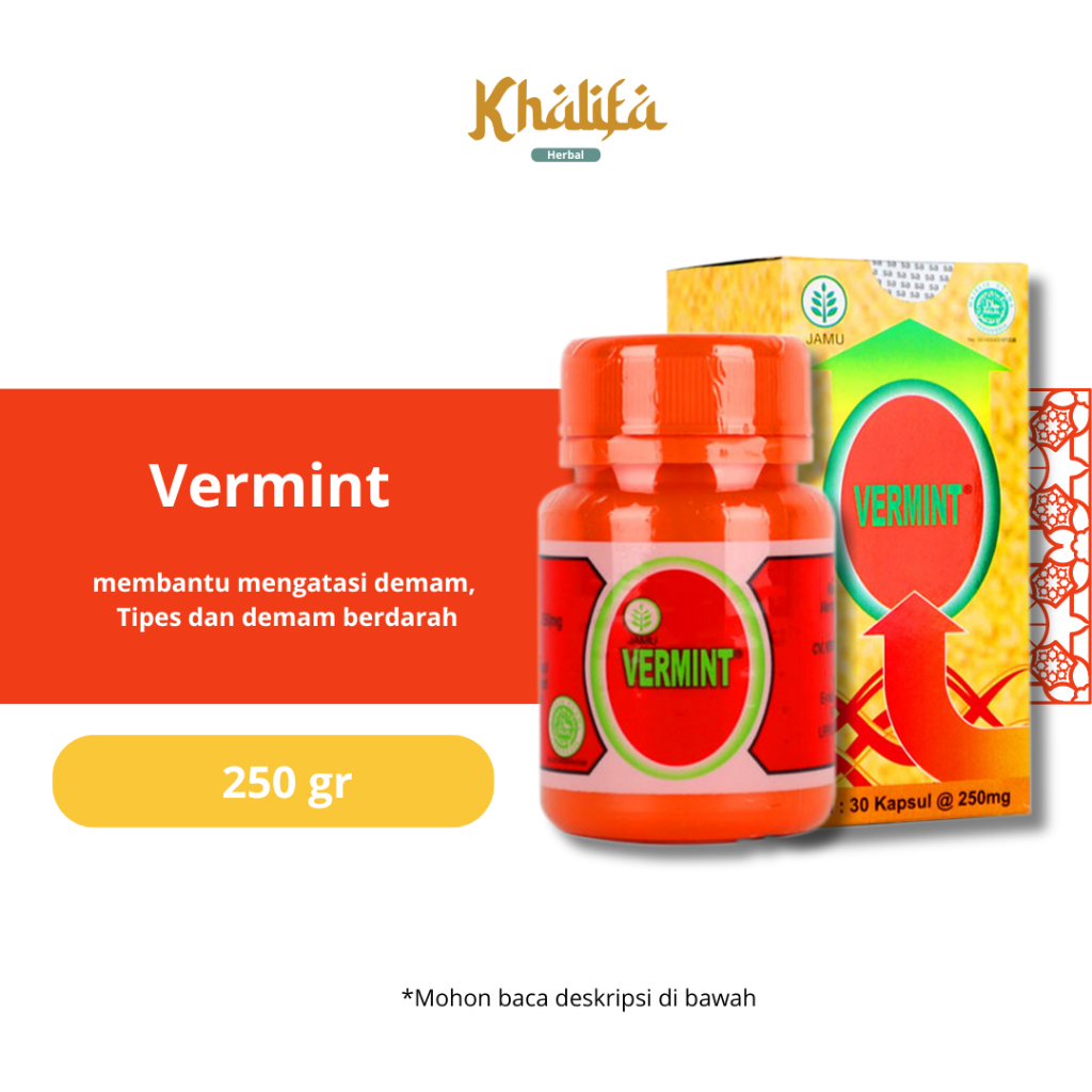 Jual Vermint Kapsul - Membantu Menurunkan Thypus dan DBD - 30 Kapsul ...