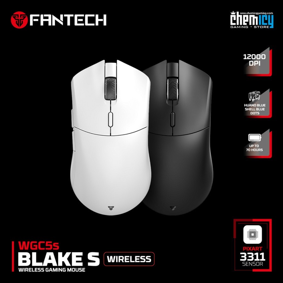 Jual Fantech Blake WGC5S / WGC-5S Dual Mode Wireless Gaming Mouse ...