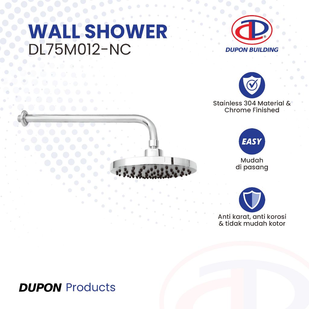 Jual DUPON Wall Shower Set / Shower Tanam Dinding Tembok DL75M012-NC ...
