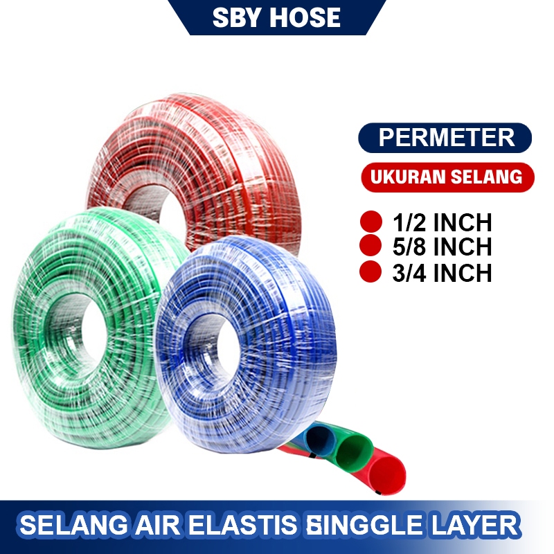 Jual SBYhose Selang Air 1/2 5/8 3/4 Inch Permeter Selang Air Elastis DOP Selang Air Cuci Motor ...