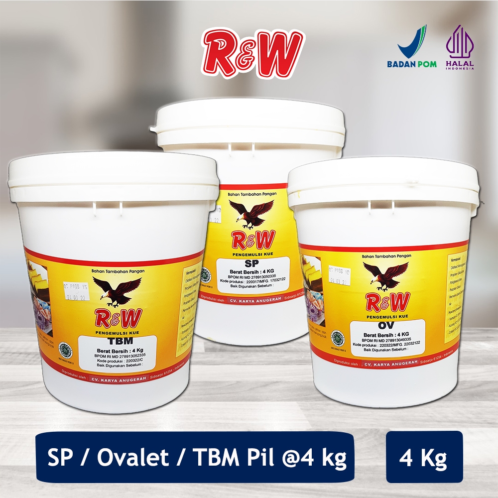 Jual Emulsifier SP Ovalet TBM Pengemulsi Pelembut Pengembang Kue Roti ...