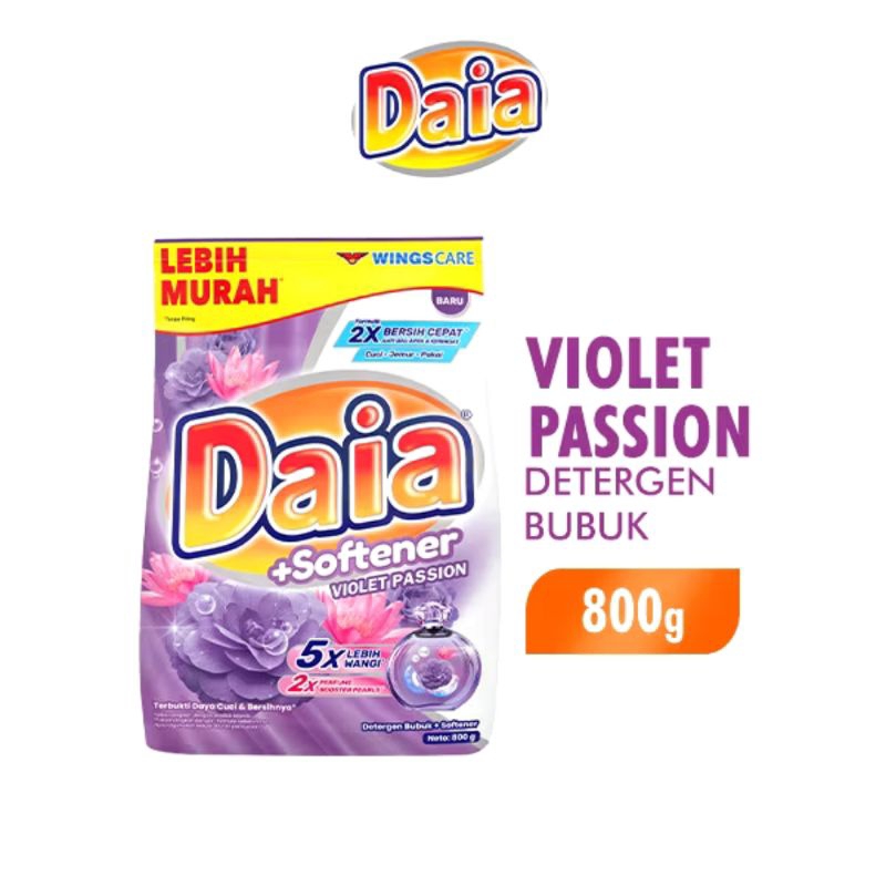 Jual DAIA Detergent Bubuk 800 gram ( RANDOM ) | Shopee Indonesia