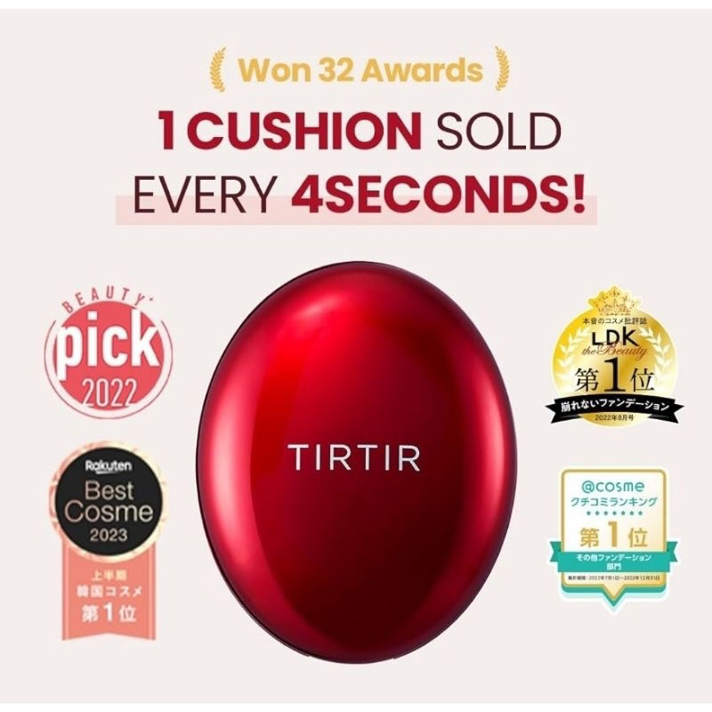 Jual TirTir FULL & HALF SIZE Cushion Korea 17C 21N No 1 Japan Bedak Tir Tir | Shopee Indonesia
