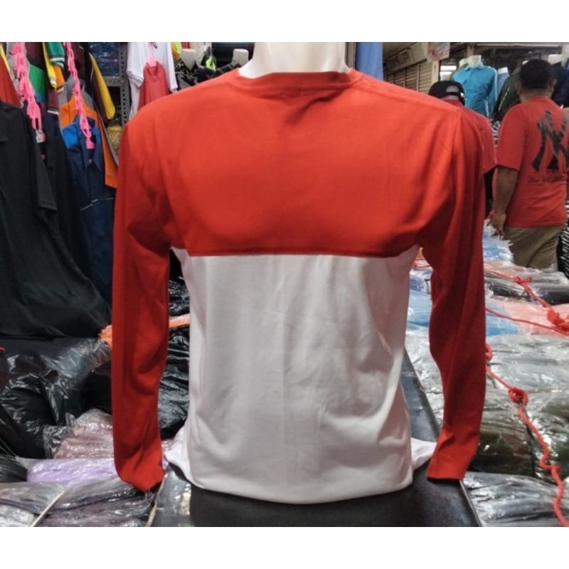 Jual BAJU MERAHPUTIH POLOS kaos merah putih kombonasi polos tinggal ...