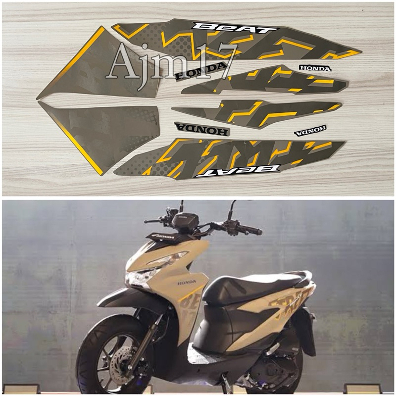 Jual STIKER STRIPING MOTOR BEAT STREET 2024 COKLAT BROWN | Shopee Indonesia