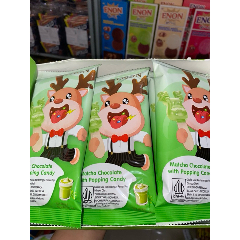 Jual ENON POPPING STICK CHOCOLATE ISI 15pc | Shopee Indonesia
