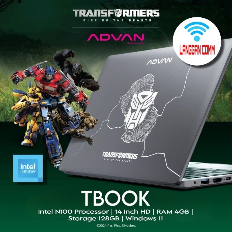Jual Laptop Advan TBook X Transformers Intel N100 14 Inch RAM 4GB ...