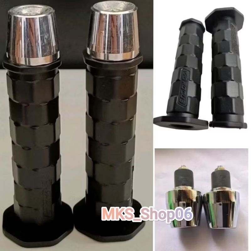 Jual {MKS} Promo paket Handgrip OCTAGON + Jalu stang pcx cnc crome ...