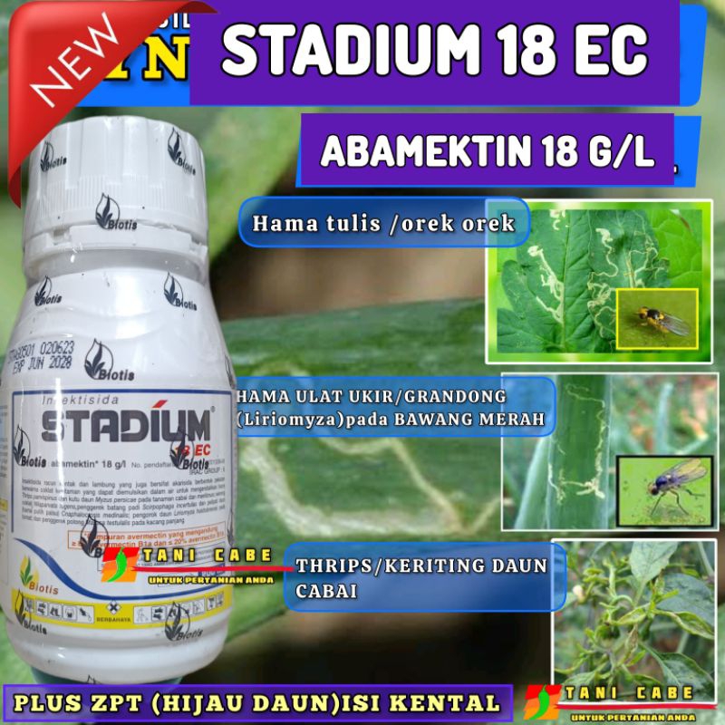 Jual INSEKTISIDA STADIUM ABAMEKTIN 18 EC ATASI HAMA THRIPS/SUNDEP 200 ...