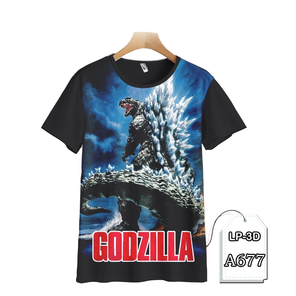 Jual Kaos Godzilla MonsterVerse Baju Anak Kartun TV Animasi #LP3D-A677 ...