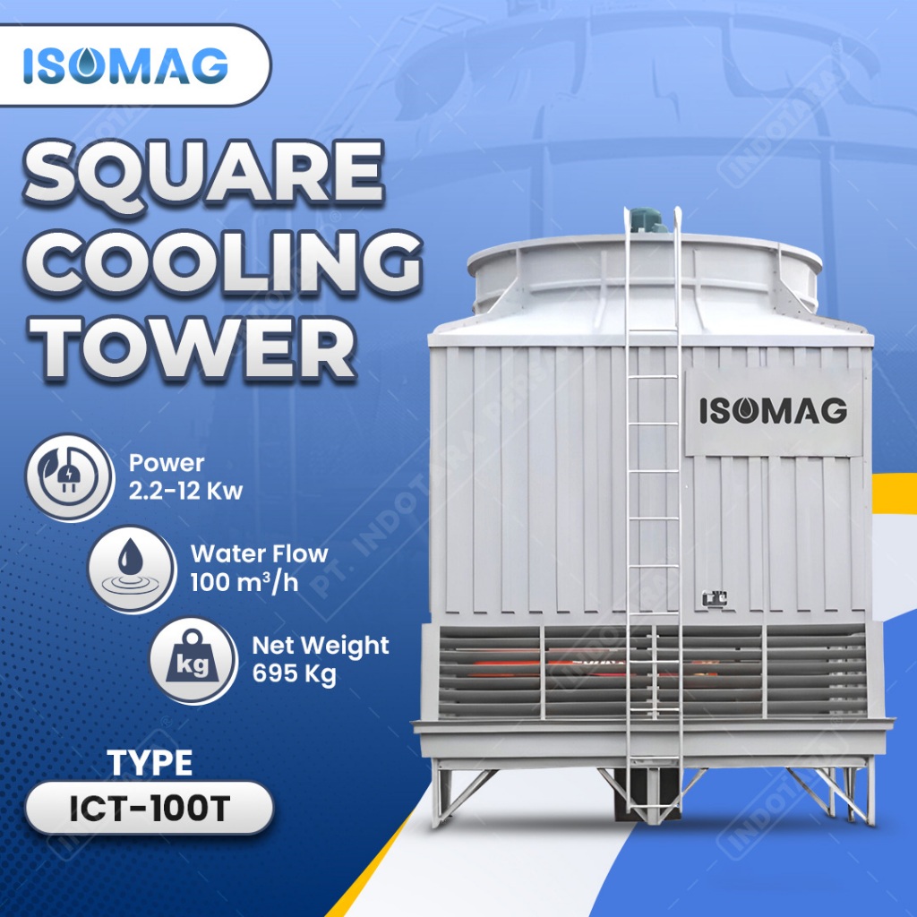 Jual Industrial Square Cooling Tower - Menara Pendingin Air Isomag ICT ...