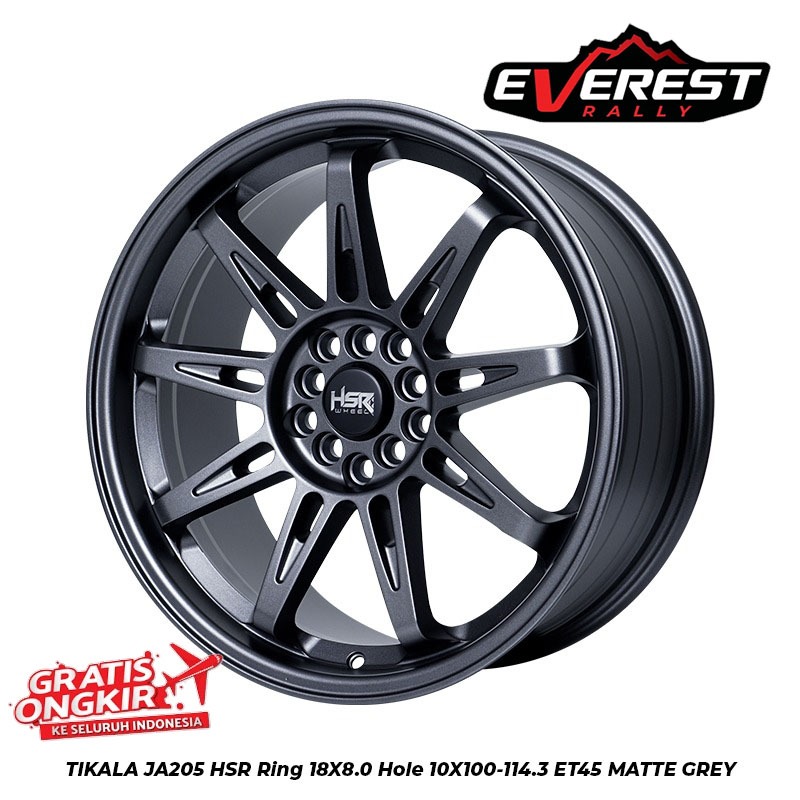 Jual VELG RACING HSR TIKALA RING 18 LEBAR 8 BAUT 5X100-114 COCOK UNTUK MOBIL HRV, AVANZA,CRETA ...