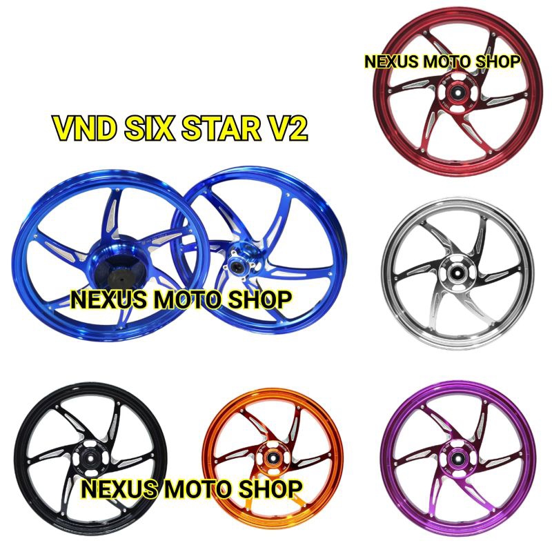 Jual velg vnd six star v2 jupiter z velg vnd six star gen 2 jupiter mx lama velg racing f1zr ...
