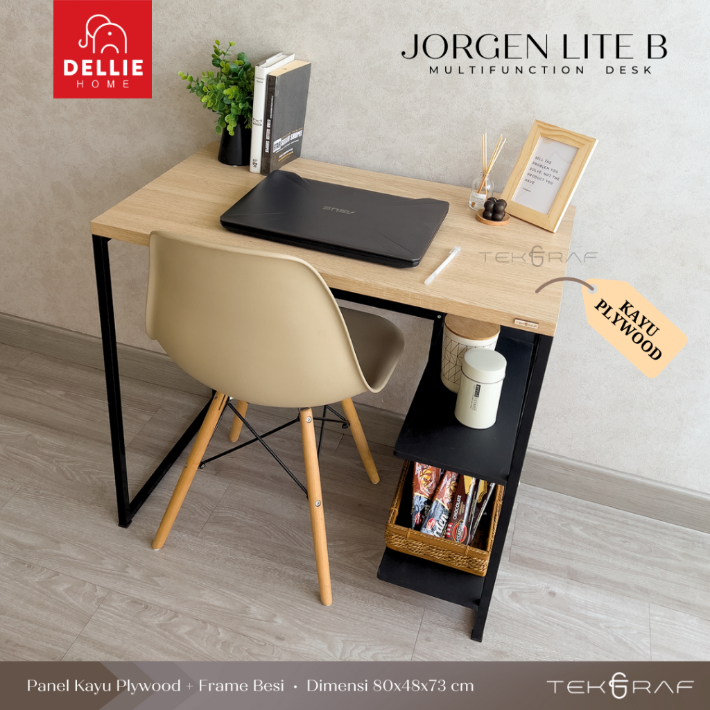 Jual [DELLIE HOME] Tekgraf JORGEN LITE 80 B Meja Komputer Kerja Kantor ...