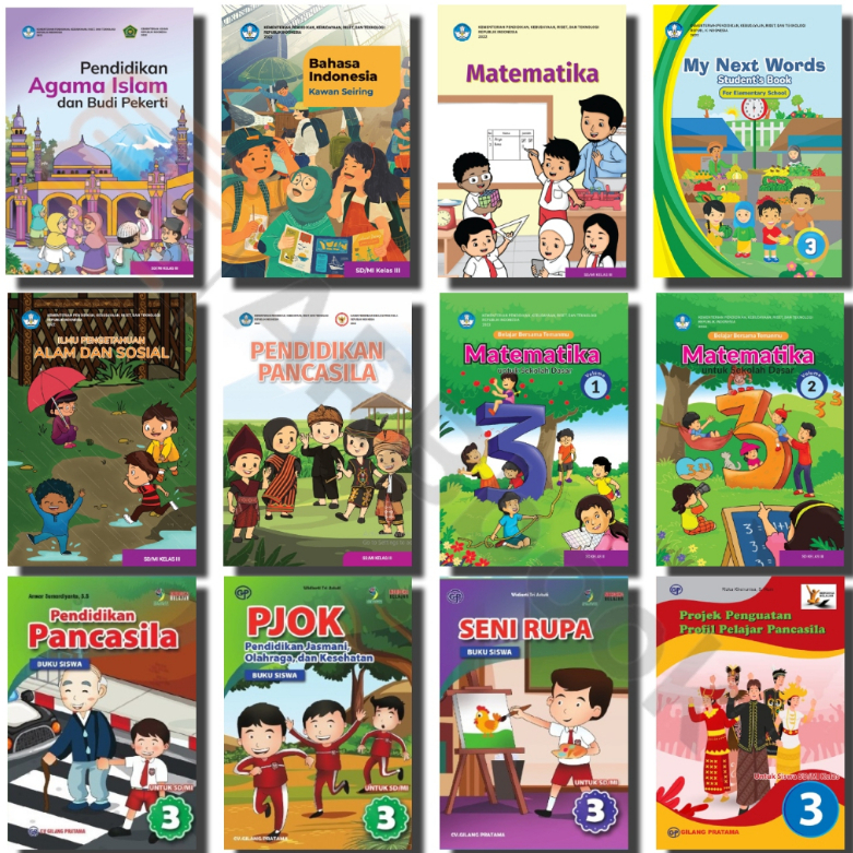 Jual BUKU PAKET KURIKULUM MERDEKA SD KELAS 3 (KURIKULUM PENGGERAK / KURIKULUM MERDEKA) | Shopee ...
