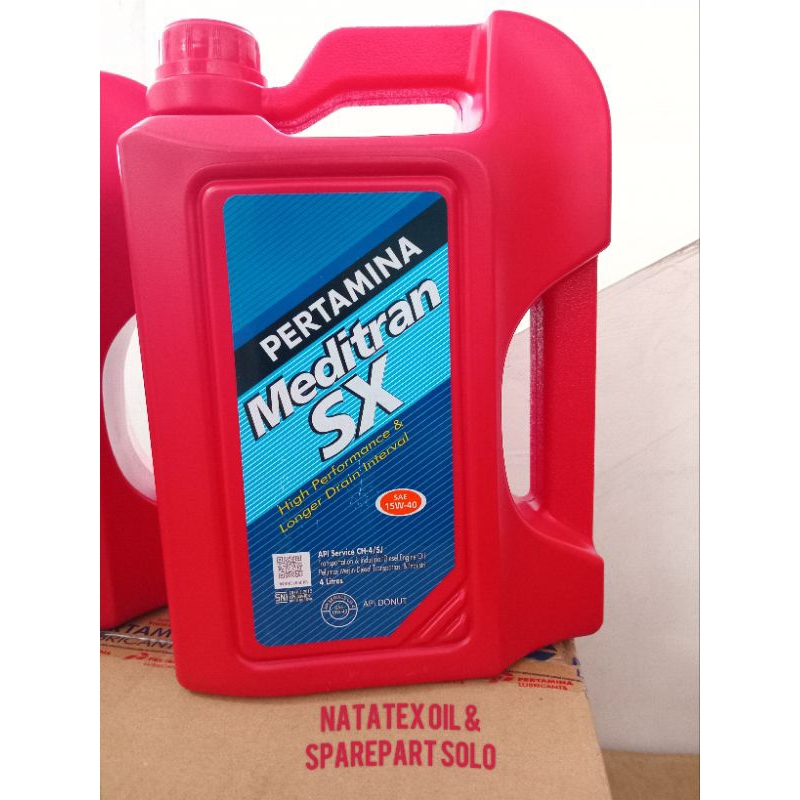 Jual (GROSIR) OLI MESIN DIESEL MOBIL MEDITRAN SX 4L SAE40 4LITER ISI 6 PER DUS | Shopee Indonesia