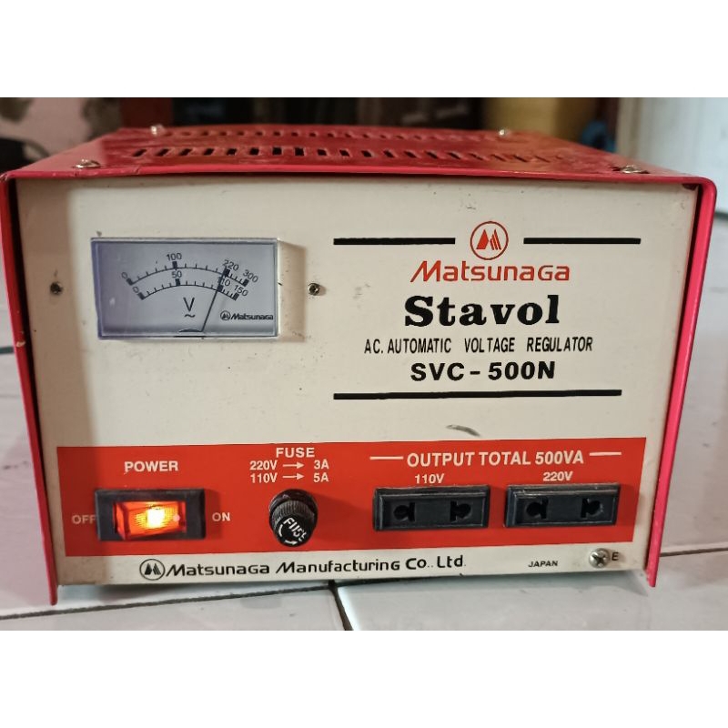 Jual stavol/stabilizer listrik matsunaga 500 va | Shopee Indonesia