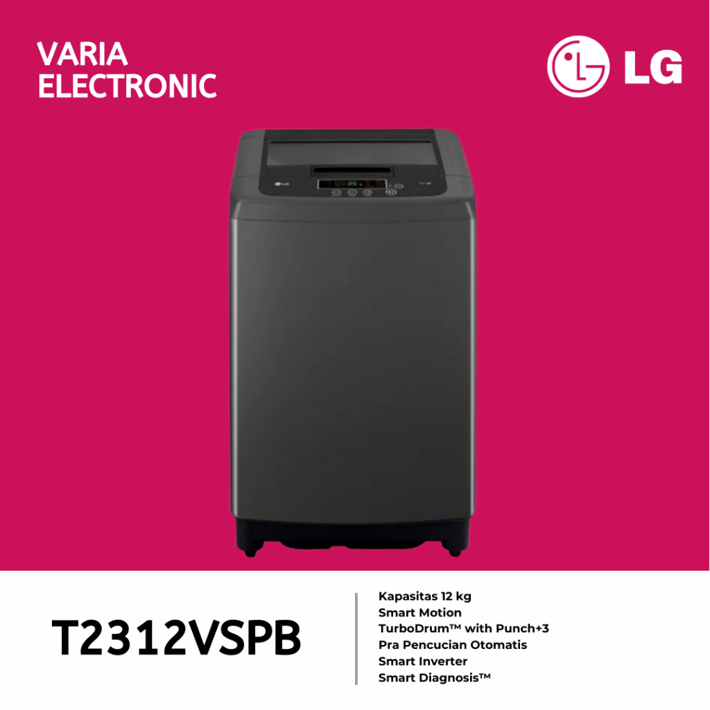 Jual Mesin Cuci LG Top Loading T2312VSPB Kapasitas 12 kg | Shopee Indonesia