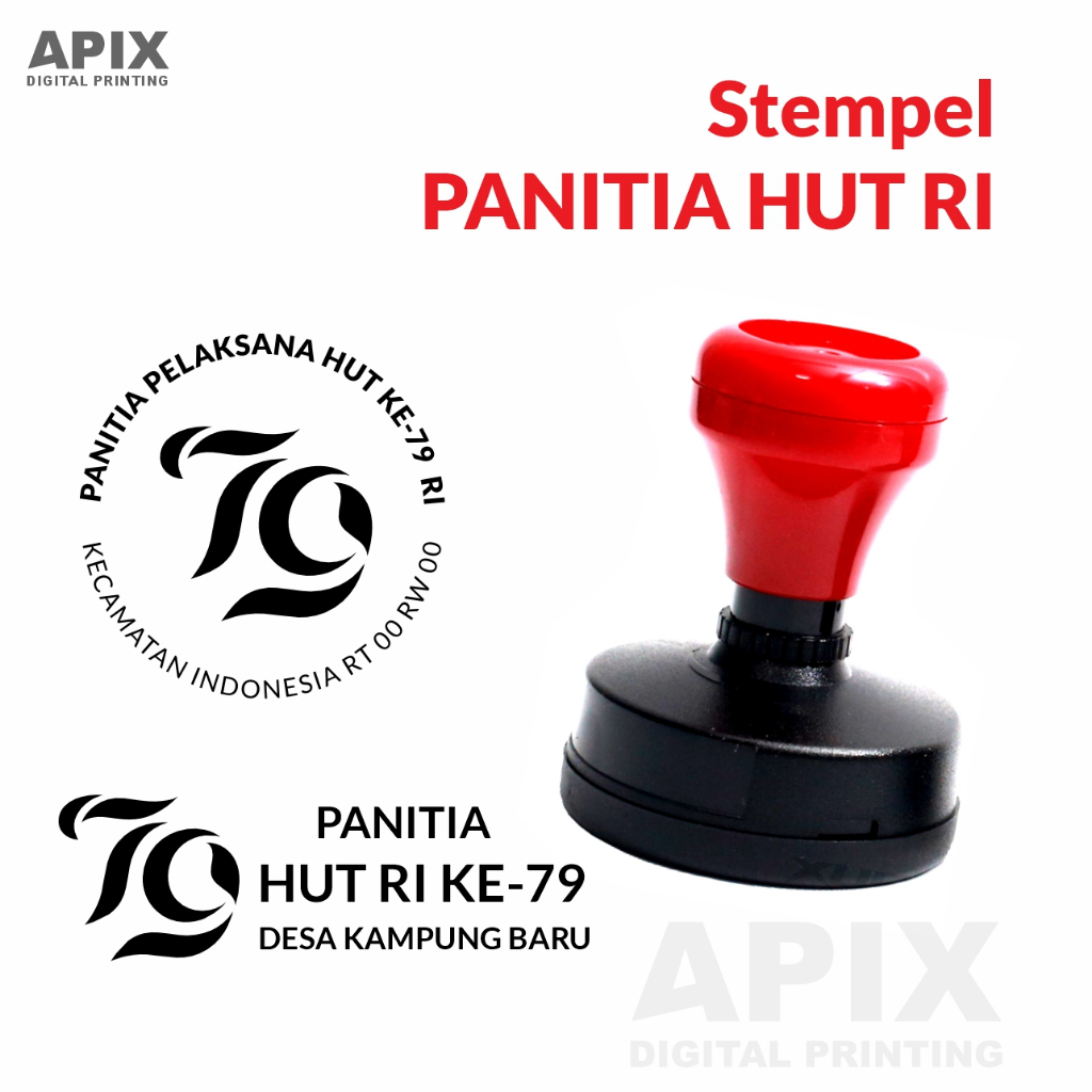 Jual Stempel Panitia Pelaksana HUT RI ke 79 Stampel Cap Siap Pakai | Shopee Indonesia
