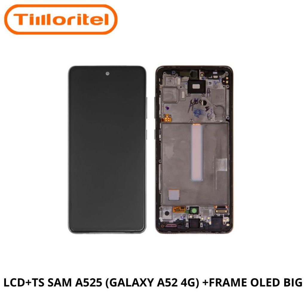 Jual LCD+TS SAMSUNG A525/A526 (GALAXY A52 4G/A52 5G)+FRAME BLACK OLED ...