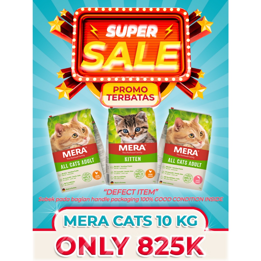 Jual PROMO TERBATAS ! MERA Cats 10 Kg (Defect Item) | Shopee Indonesia
