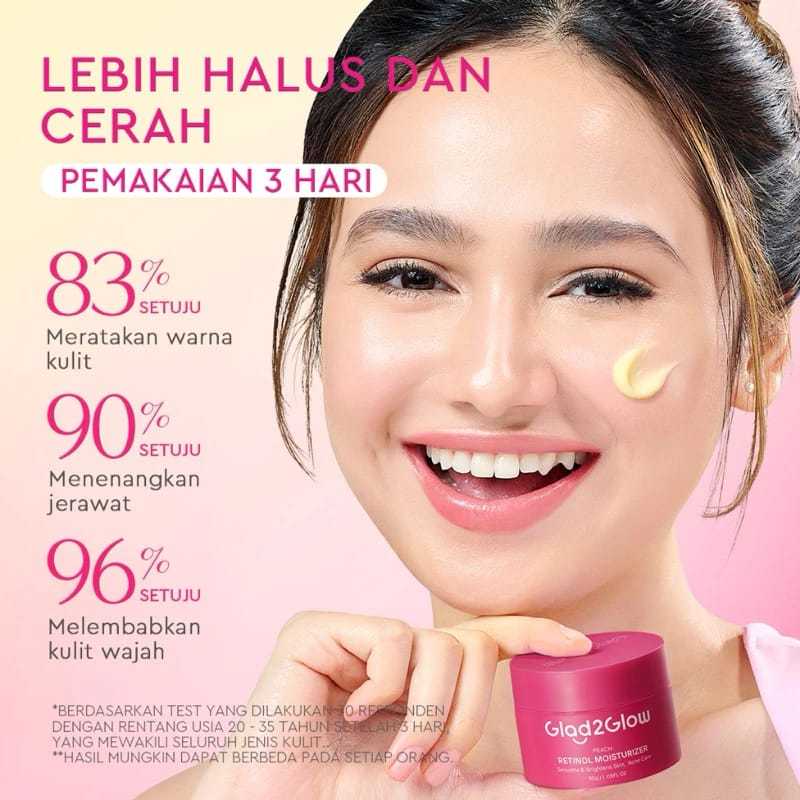 Jual GLAD2GLOW G2G Peach Retinol Moisturizer 30ml | Shopee Indonesia