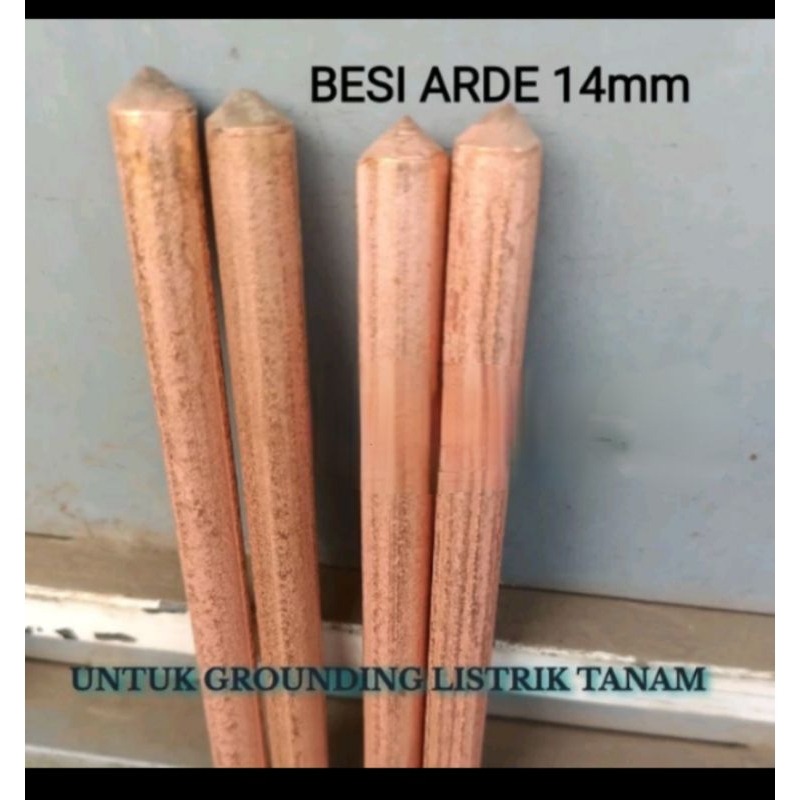 Jual BESI ARDE 14 MM batang besi 1,4m GROUND ROOD untuk GROUNDING ...