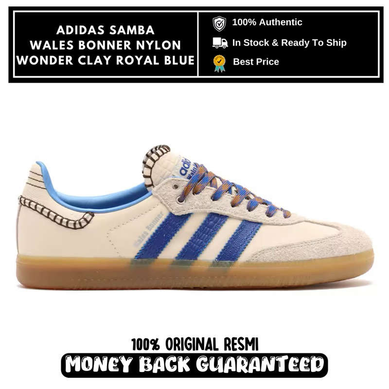 Jual Adidas Samba x Nylon Wales Bonner Wonder Clay Royal Blue (IH7756 ...