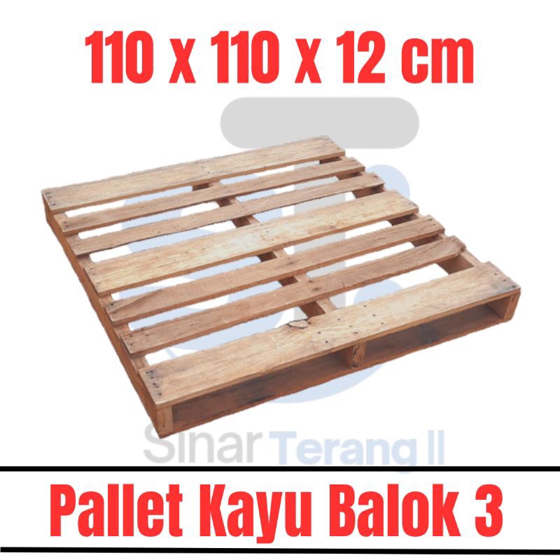 Jual PALET KAYU 110X110X12 CM / TATAKAN BARANG GUDANG KANTOR / PALET KAYU BEKAS SERBAGUNA ...