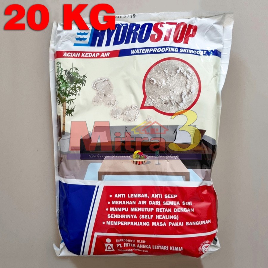 Jual HYDROSTOP Semen Acian Kedap Air 20 KG Hidrostop Pelapis Anti Bocor ...