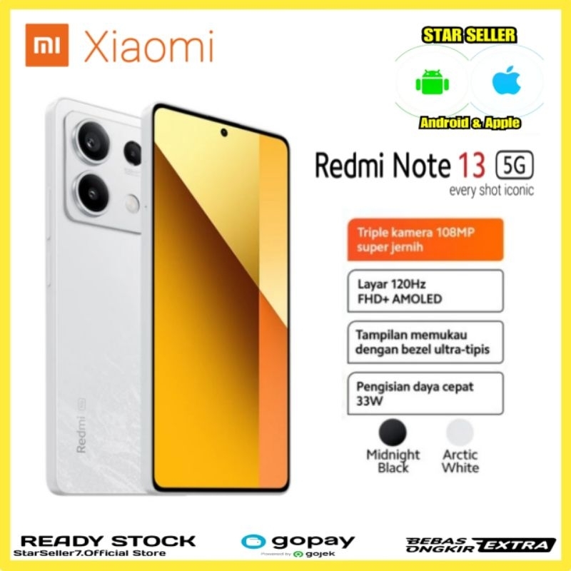 Jual Redmi Note 13 5G 8/256 GB Baru Garansi Resmi | Shopee Indonesia