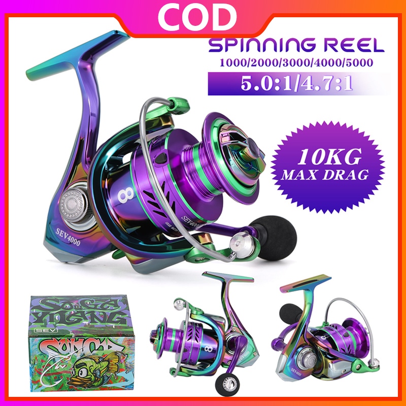 Jual Sougayilang 1000-5000 Reel Pancing 5.0:1/4.7:1 Ratio Gear Spinning ...