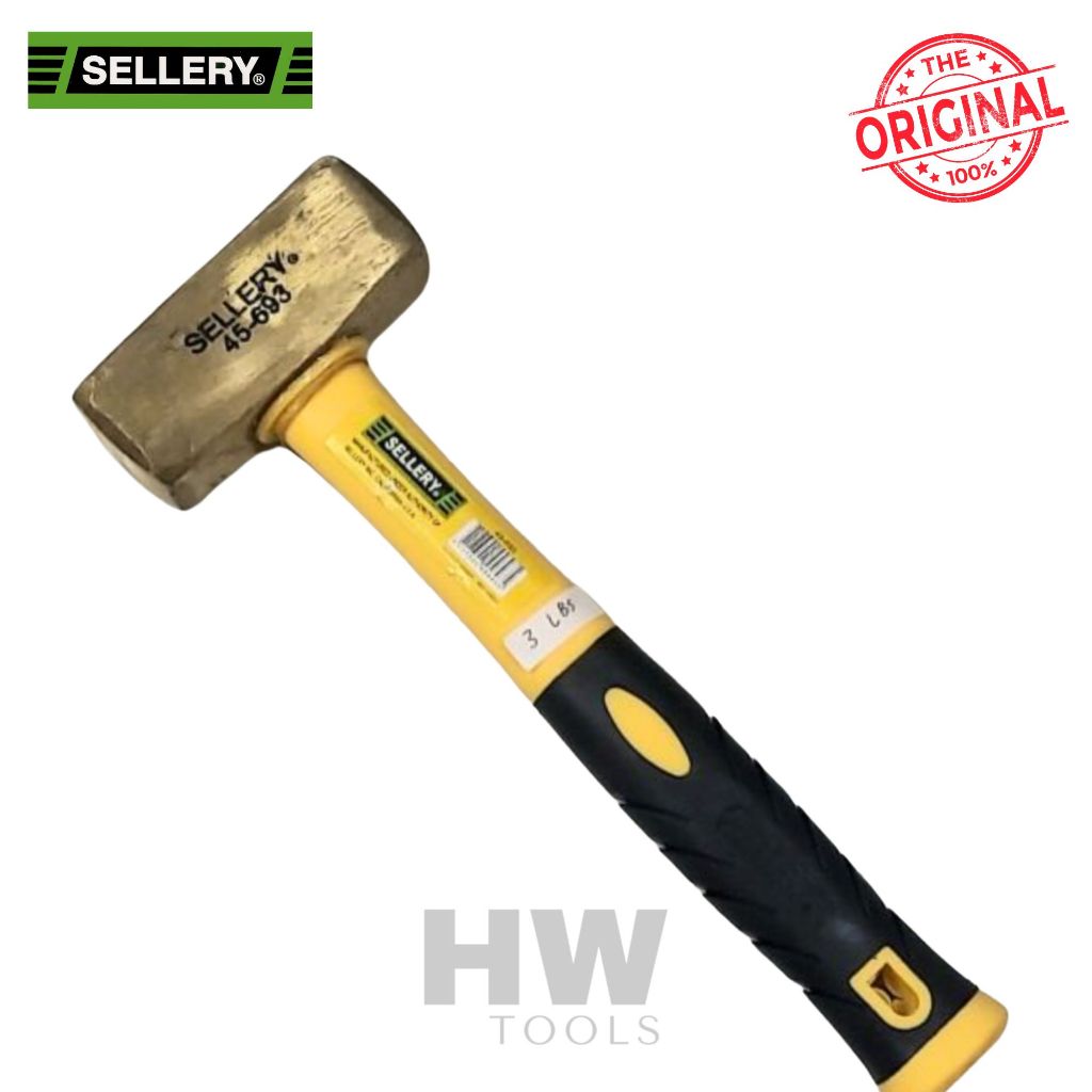 Jual SELLERY Martil Palu Kuningan Gagang Fiber Brass Hammer Fiberglass ...