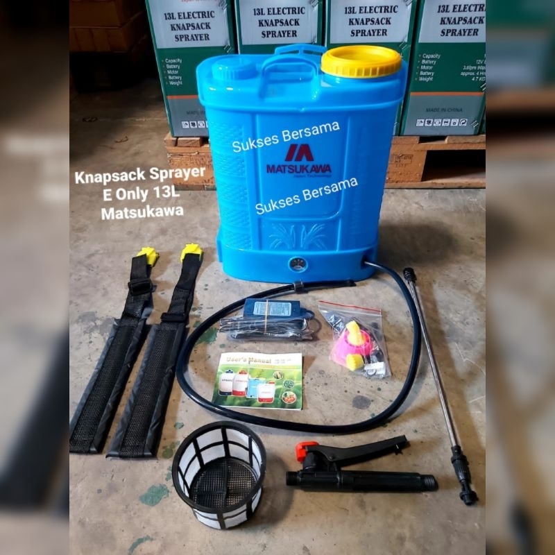 Jual Sprayer Elektrik Matsukawa 13L / Alat Semprot Hama Disinfektan ...