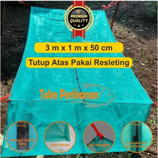 Jual TOKO PERIKANAN - Keramba/Jaring/Hapa ikan ukuran (3 m x 1 m x 50 ...