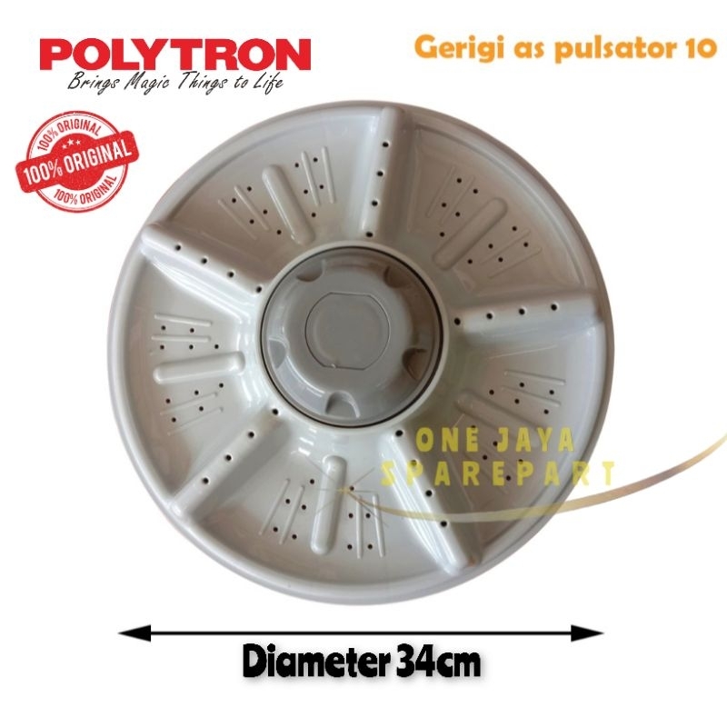 Jual POLYTRON PWM 9366 Pulsator Mesin Cuci 2 Tabung Baling Baling ...