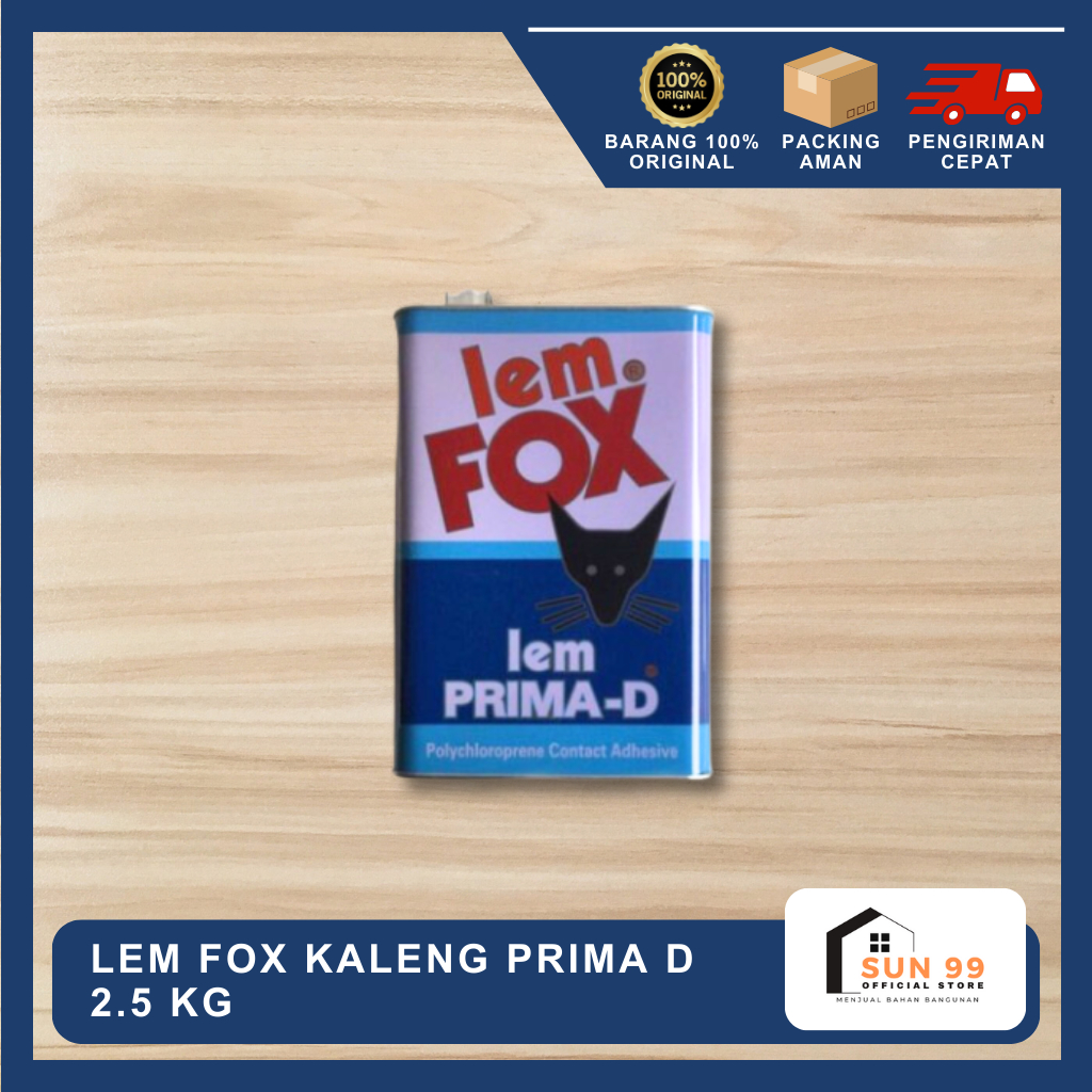 Jual Lem Fox Kaleng Prima D 2.5 kg / Lem Super Serbaguna | Shopee Indonesia