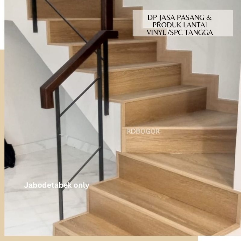 Jual Uang Muka (DP) Jasa Pasang & Produk Lantai Vinyl / SPC Tangga ...